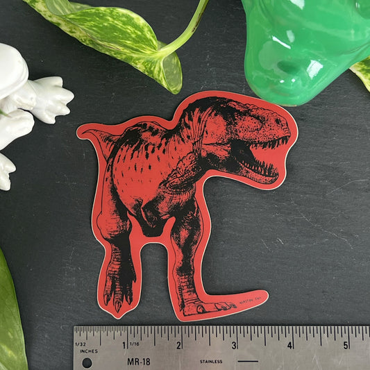 The Red and Black T-Rex Sticker from Counter Couture
