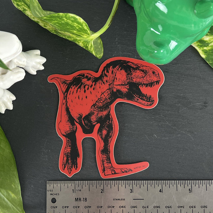 The Red and Black T-Rex Sticker from Counter Couture